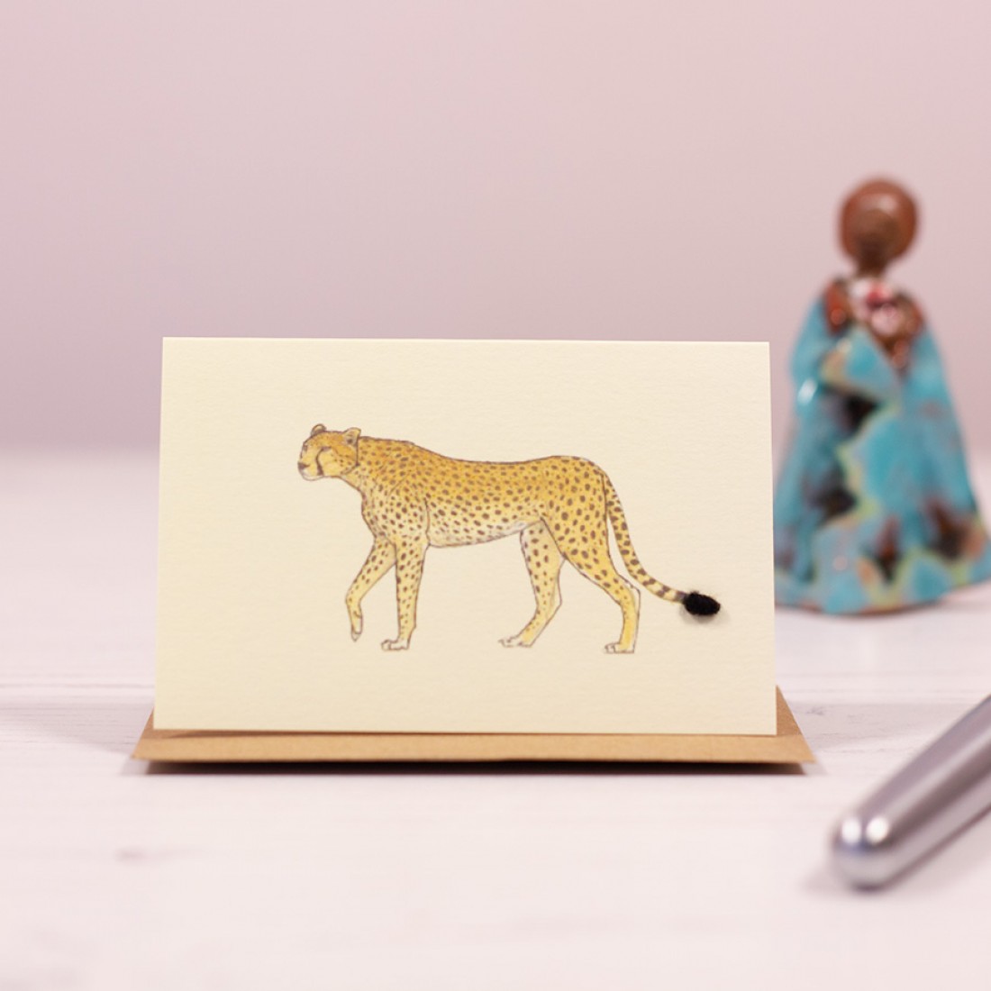 Mini Cheetah card - Papersheep (Trade Only)