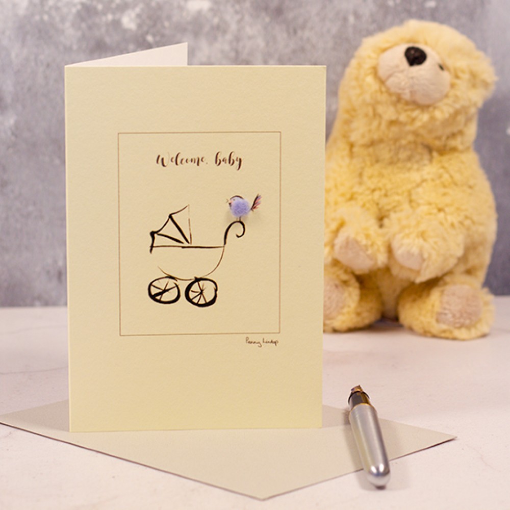 New Baby Pram Card - Papersheep (Trade Only)