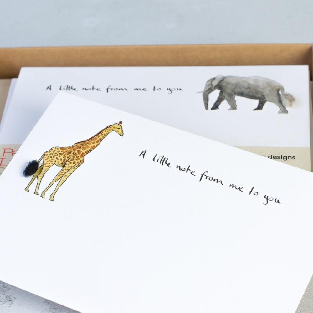 Notecards Elephant/Giraffe - Papersheep (Trade Only)