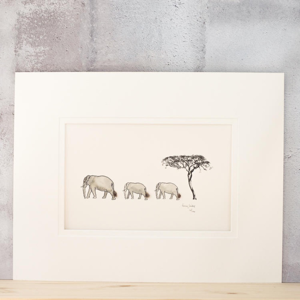 Limited Edition Of Elephants print - Papersheep (Trade Only)