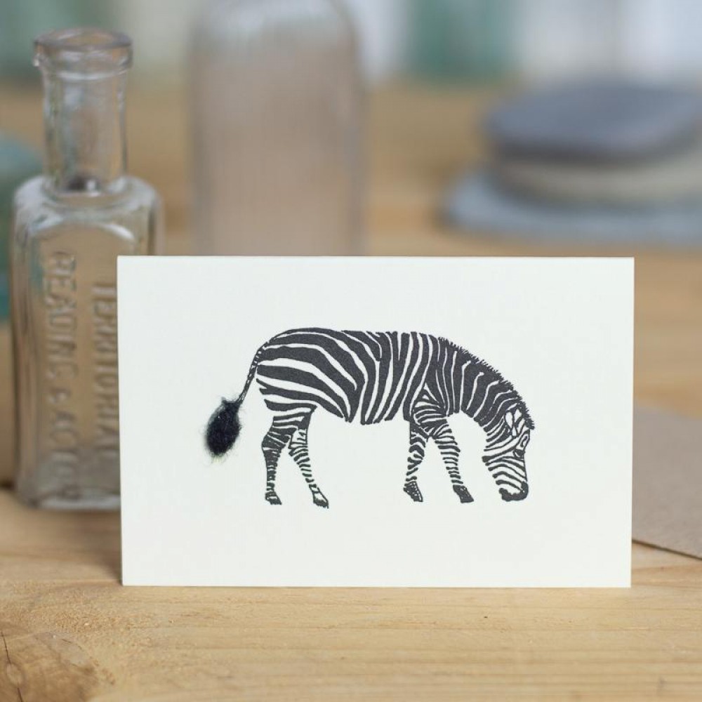 Mini Zebra card - Papersheep (Trade Only)