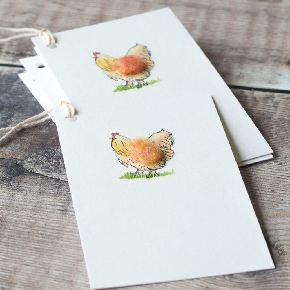 Gift Tags, with string - Chicken - Papersheep (Trade Only)