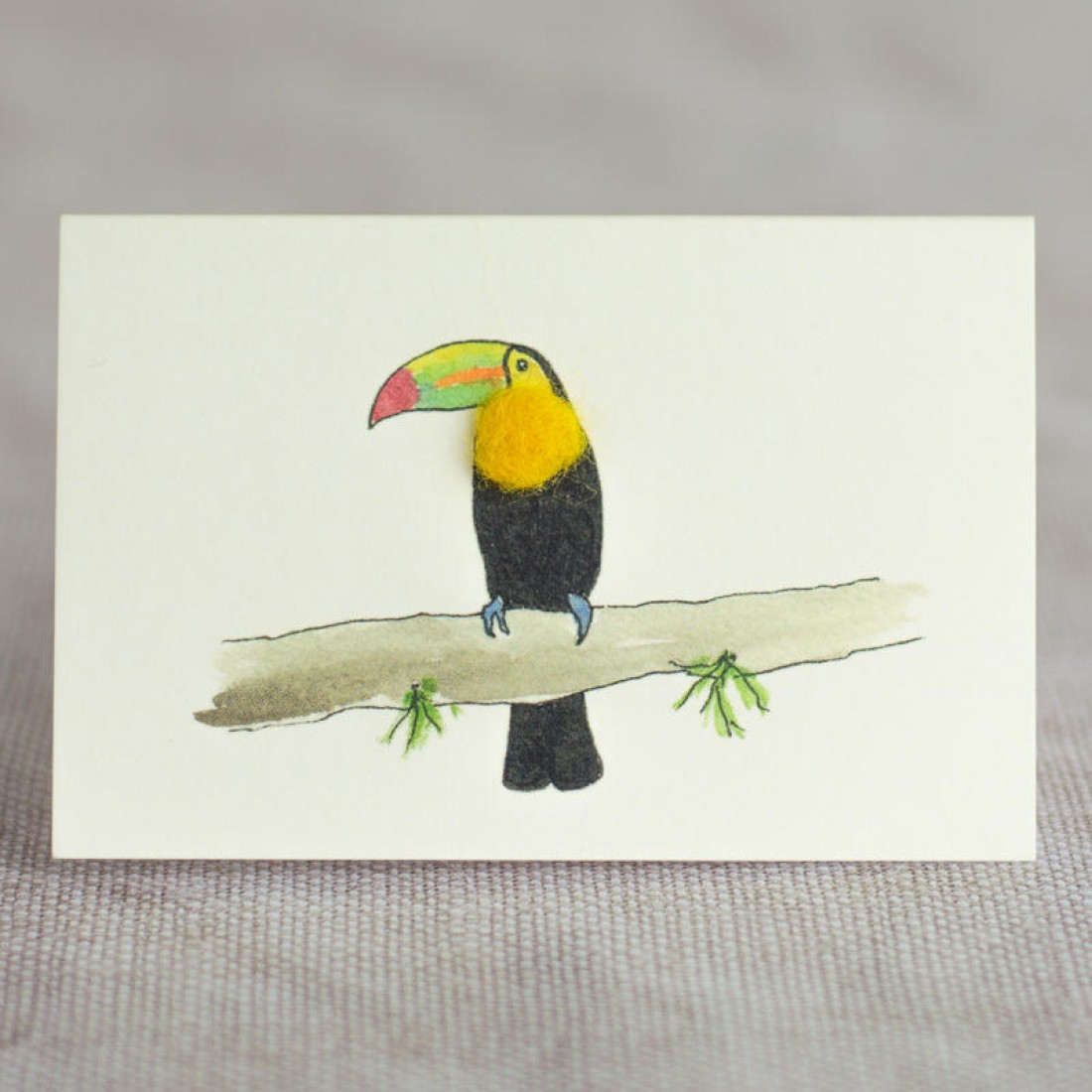 Mini Bird Toucan card - Papersheep (Trade Only)